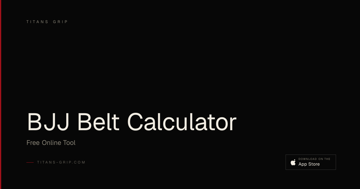 BJJ Belt Progression Calculator - Time to Next Belt | Titans Grip